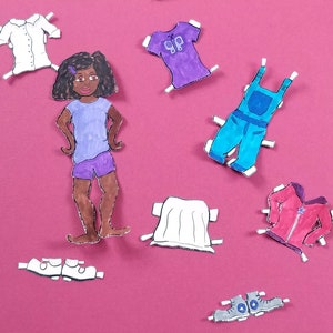Printable Paper Dolls - Spring Girl | Spring Paper Craft Template and ...