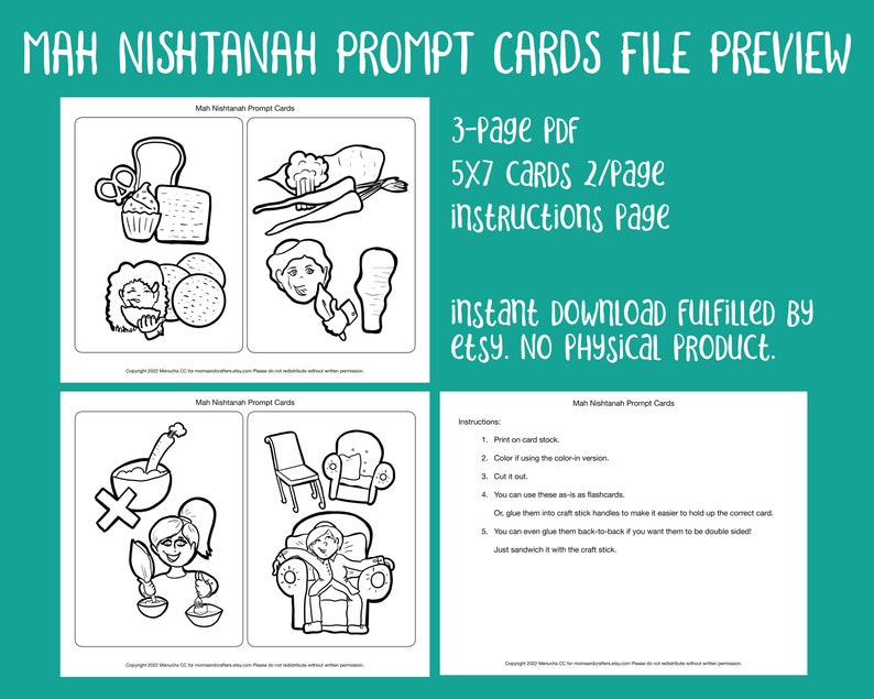 Four Questions of Passover Craft for Preschool Kids | Coloring Pages ...