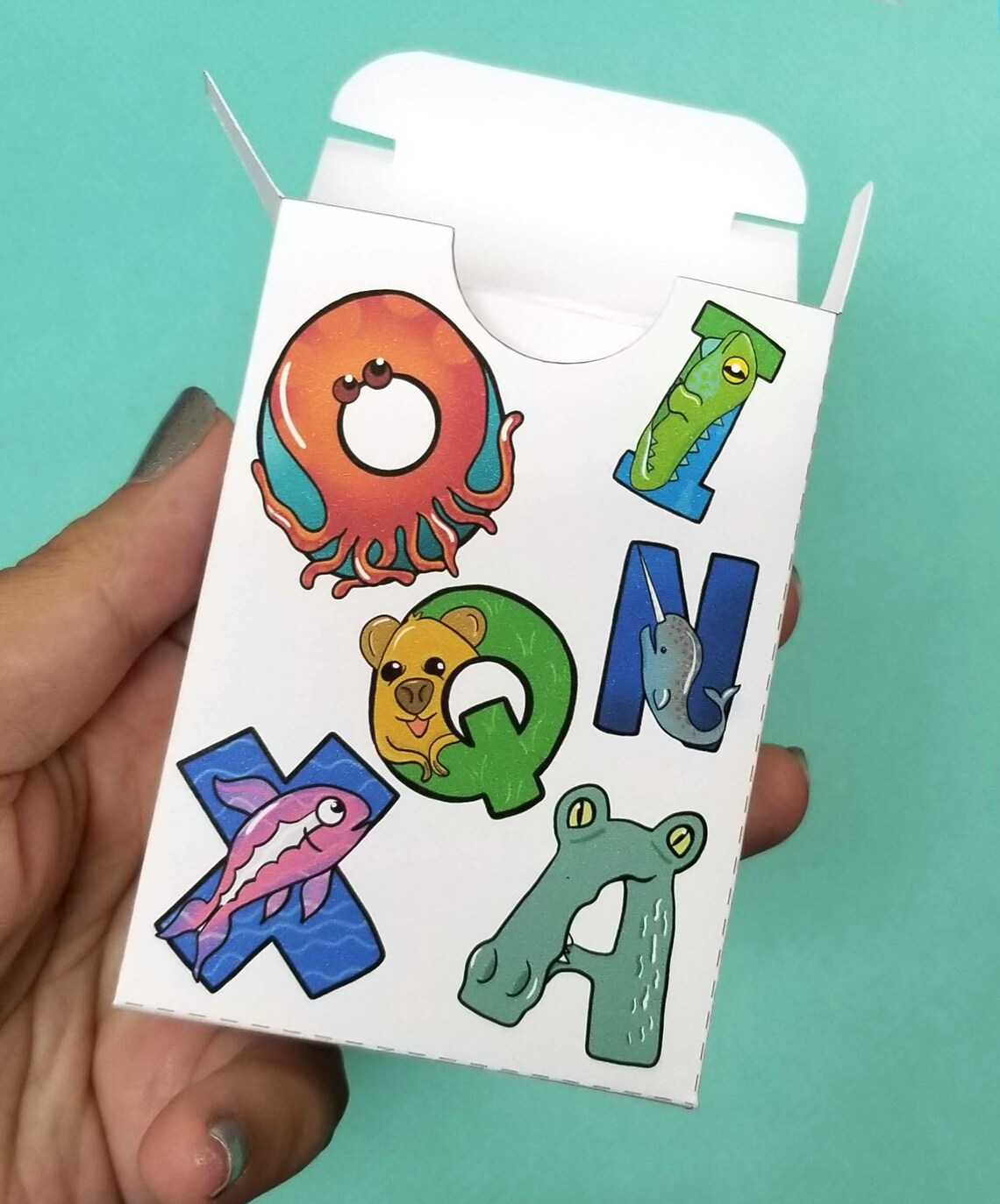 Alphabet Cards Game Printable ABC Animals Old Maid Memory | Etsy