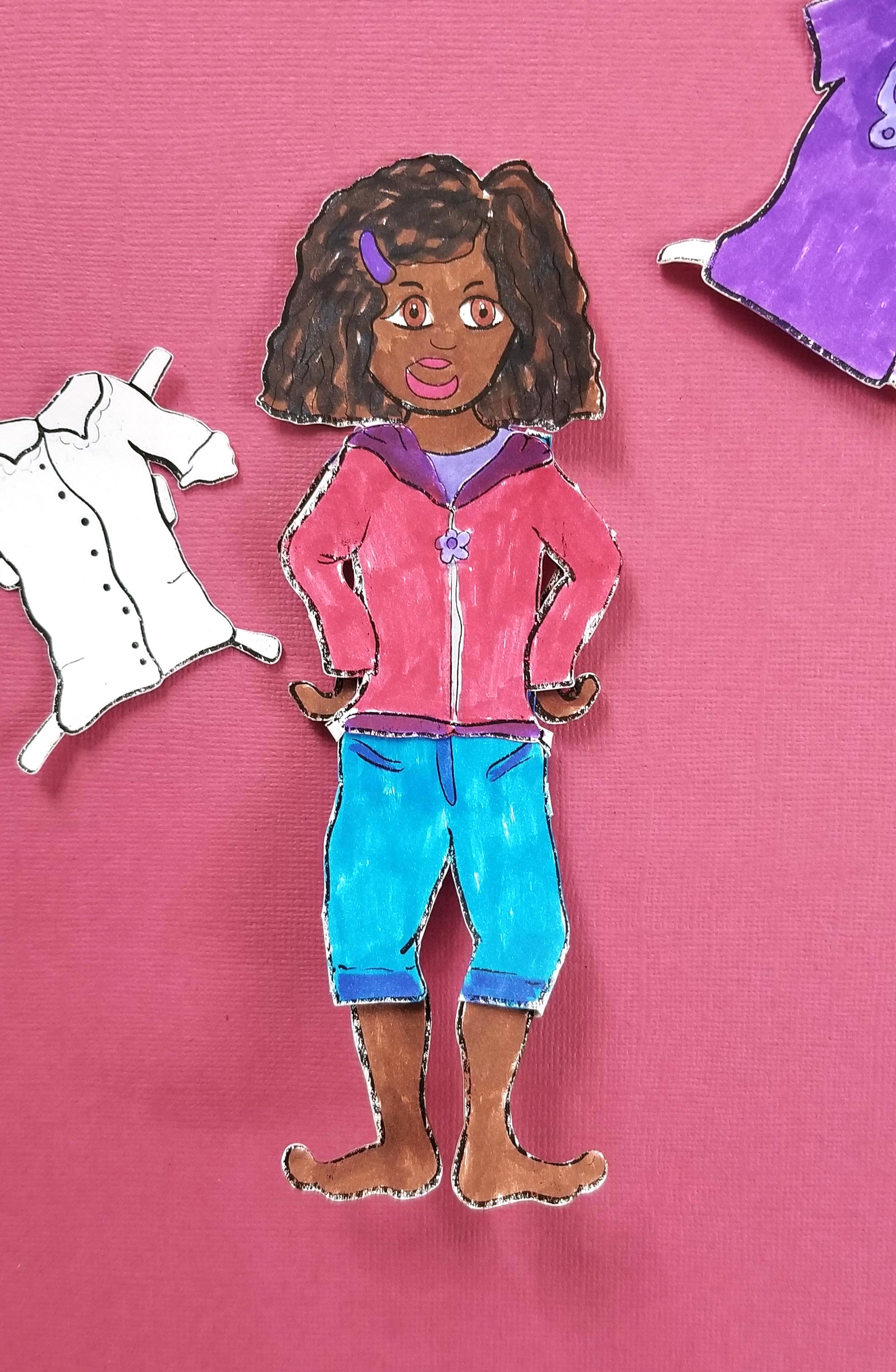 Printable Paper Dolls Spring Girl Spring Paper Craft Template and ...