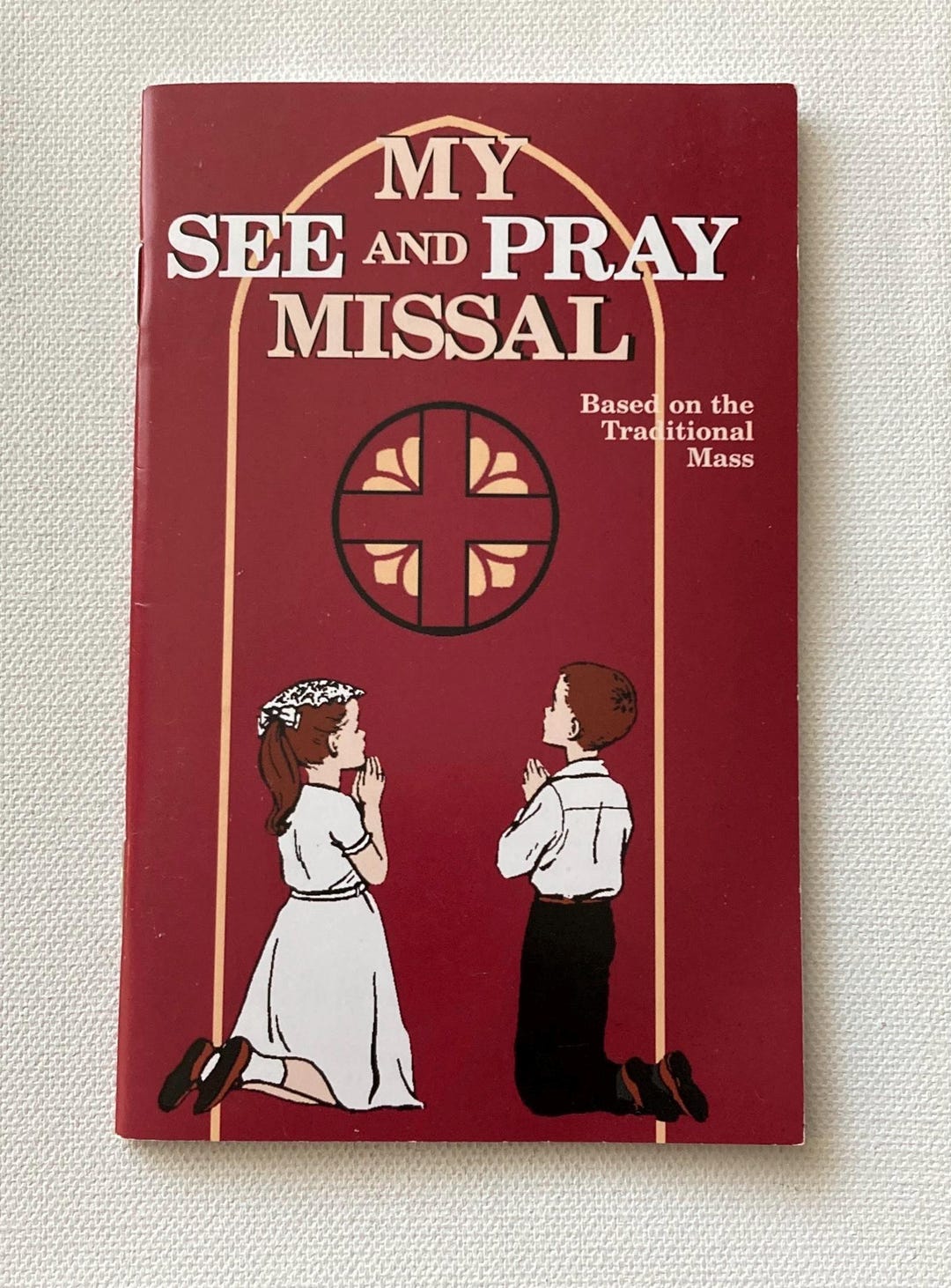 My See and Pray Missal Booklet | Catholic Children's Mass Book (TAN ...