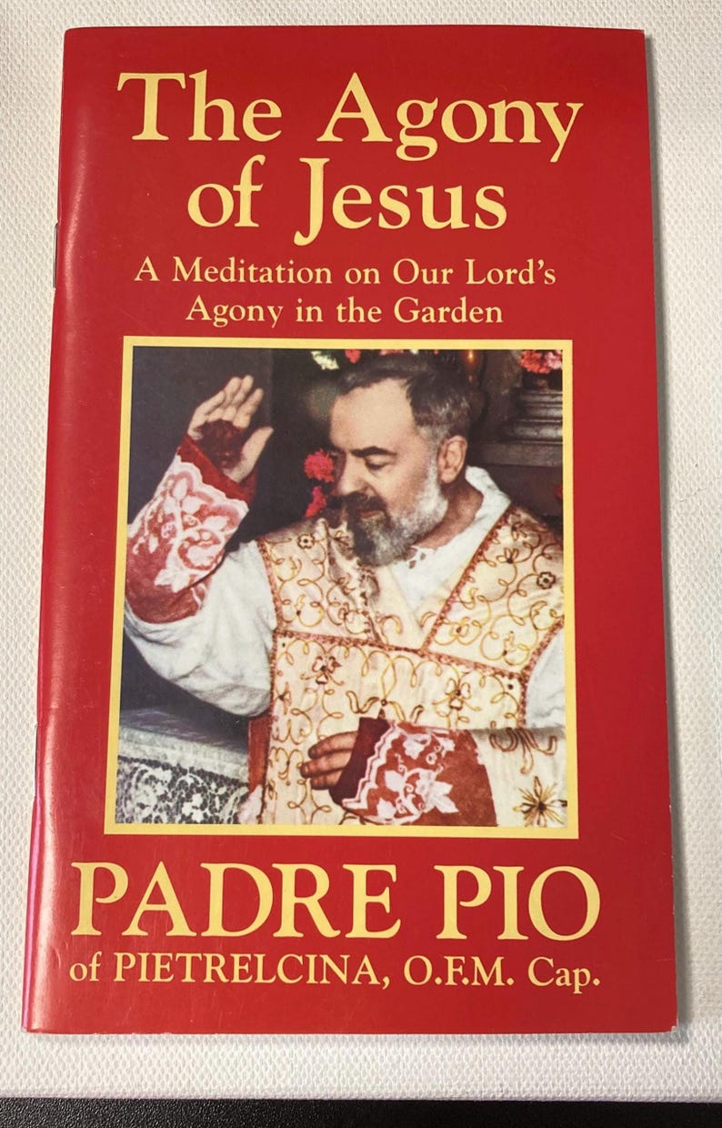 Padre Pio Booklet | Agony of Jesus, Garden of Gethsemane - Etsy