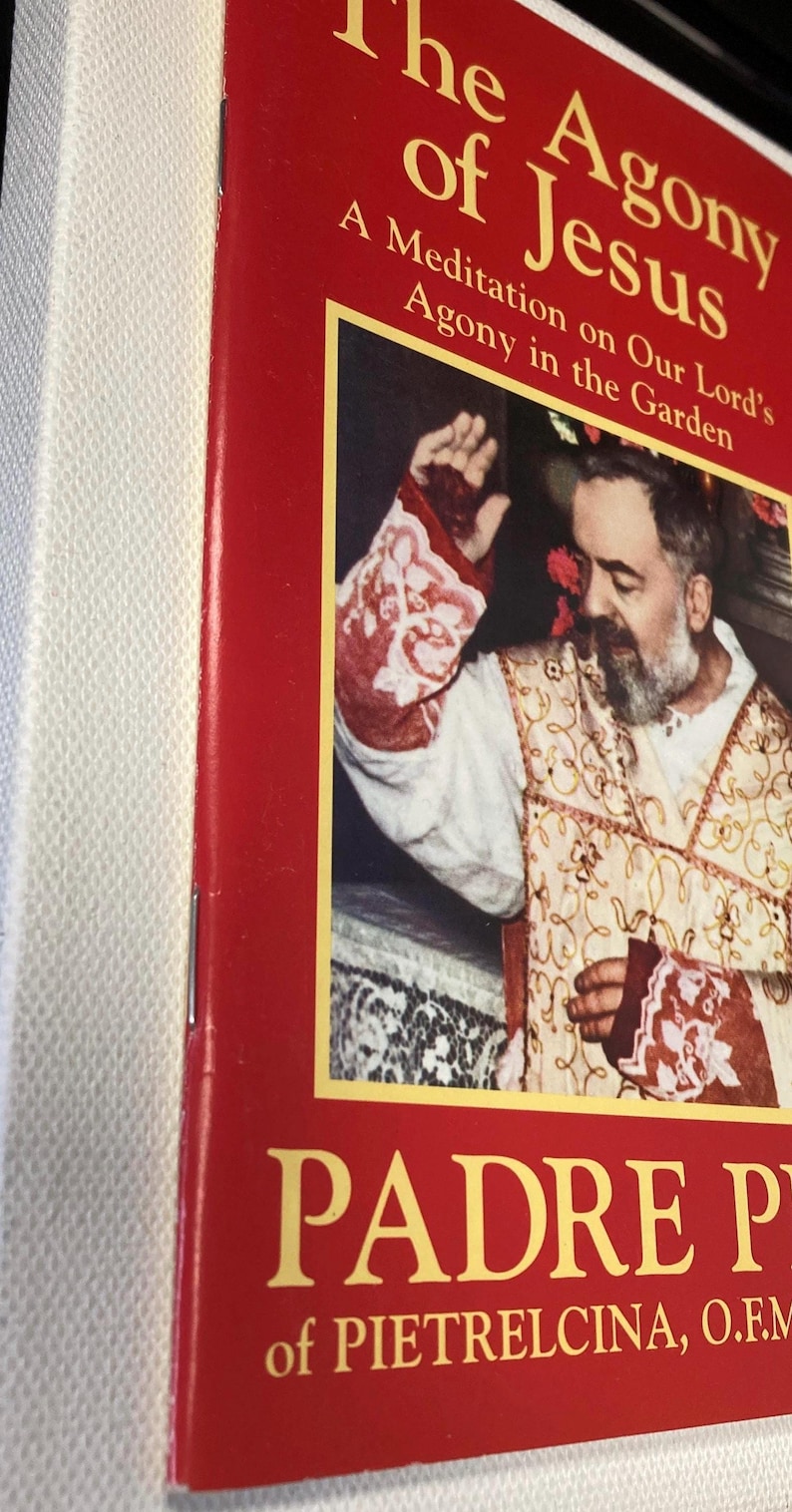 Padre Pio Booklet | Agony of Jesus, Garden of Gethsemane - Etsy