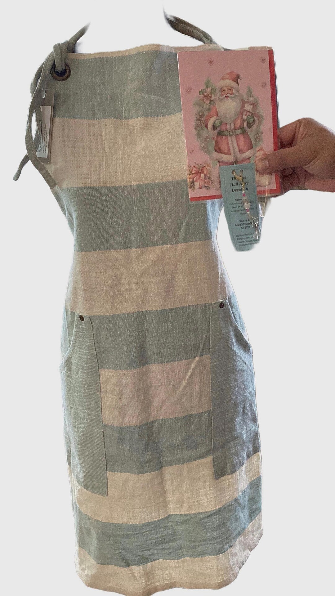 Ready to Gift – Envogue Chic Wide-stripe Design Apron + Angel Zipper ...