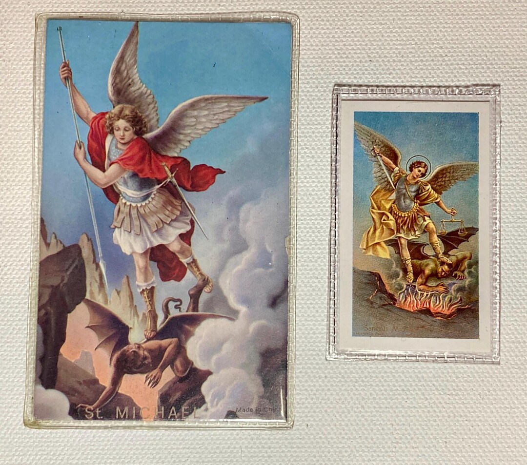 St. Michael the Archangel Prayer Cards – Set of 2 - Etsy