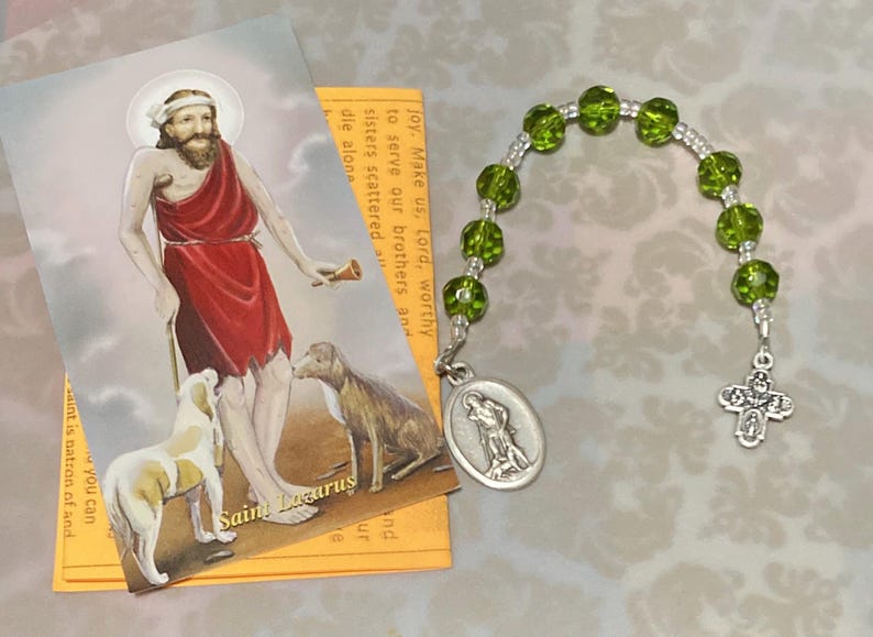 St. Lazarus the Poor Chaplet - Etsy