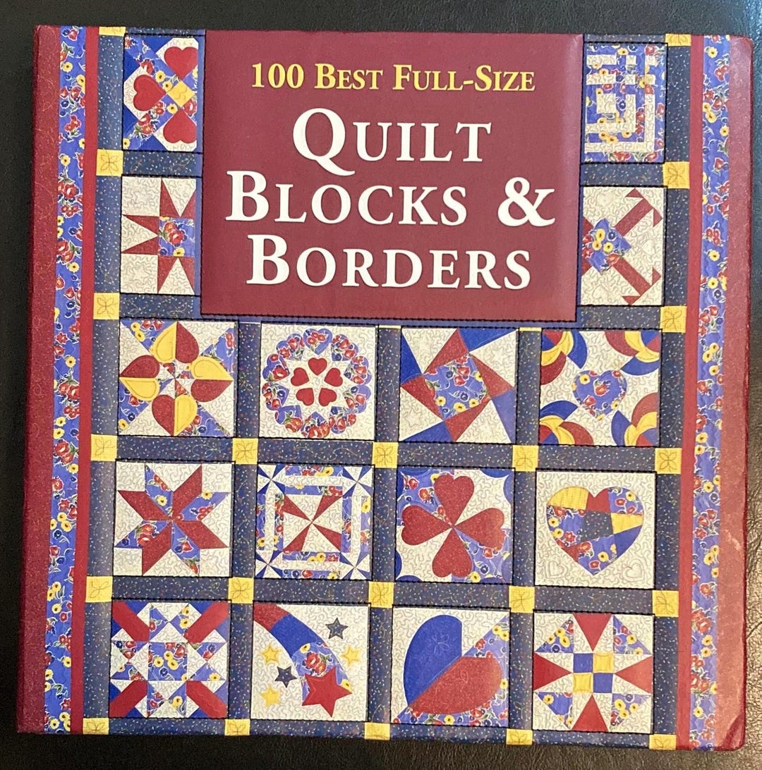 Quilt Blocks & Borders Pattern Book – Full-size Templates, Spiral Bound ...