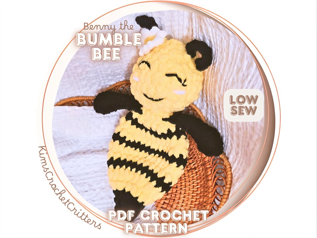 Benny the Bumblebee Crochet Pattern PDF | Beginner Amigurumi Bee ...