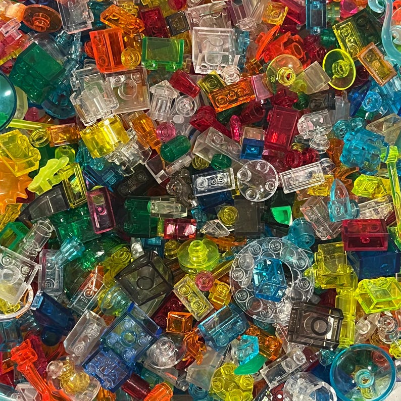 Translucent LEGO [200+ PIECES] 100% Genuine LEGO - Bulk Lot Clean - Etsy