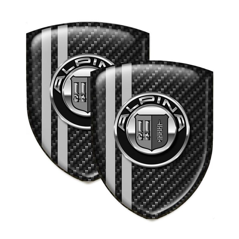 Set of 2 Alpina Emblem Badge / All Sizes Silicone Shield Logo / Epoxy ...