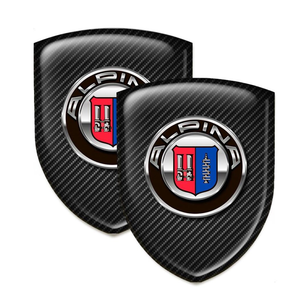 Set of 2 Alpina Emblem Badge / All Sizes Silicone Shield Logo / Epoxy ...