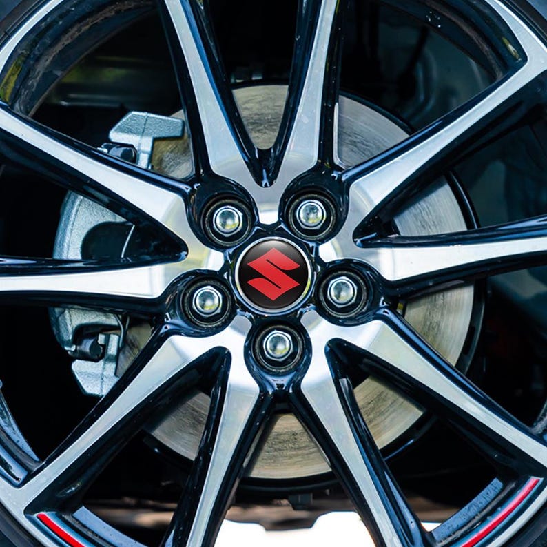 Suzuki Wheel Center Cap Decals: Epoxy Emblem Stickers, Handmade Tuning ...