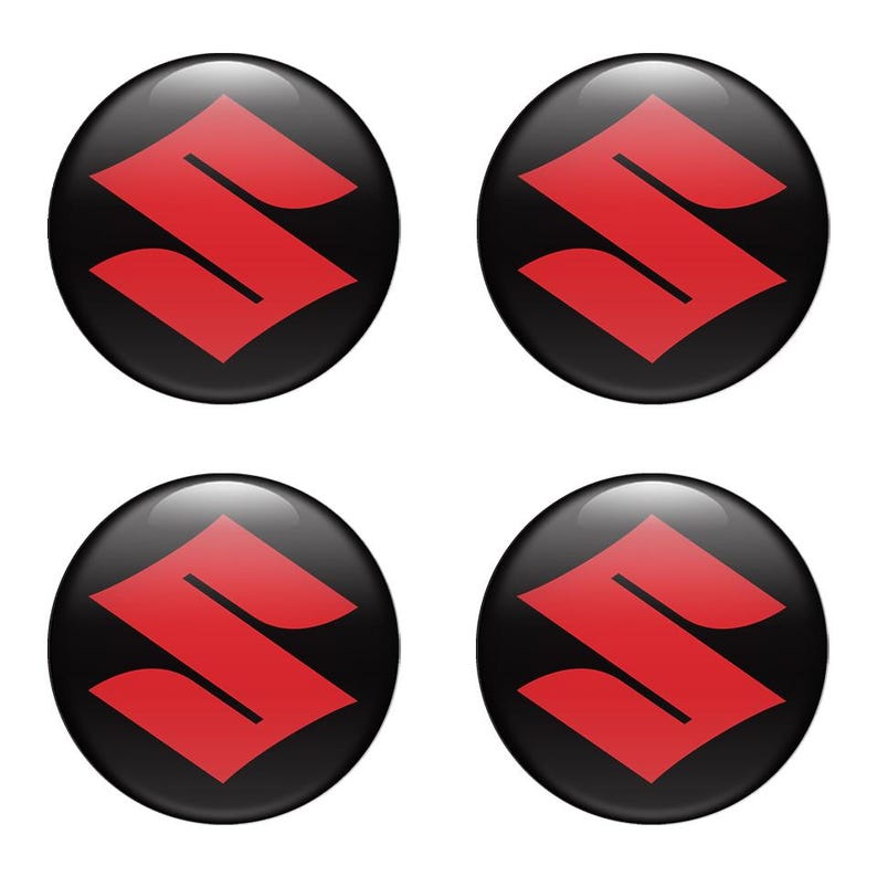 Suzuki Wheel Center Cap Decals: Epoxy Emblem Stickers, Handmade Tuning ...