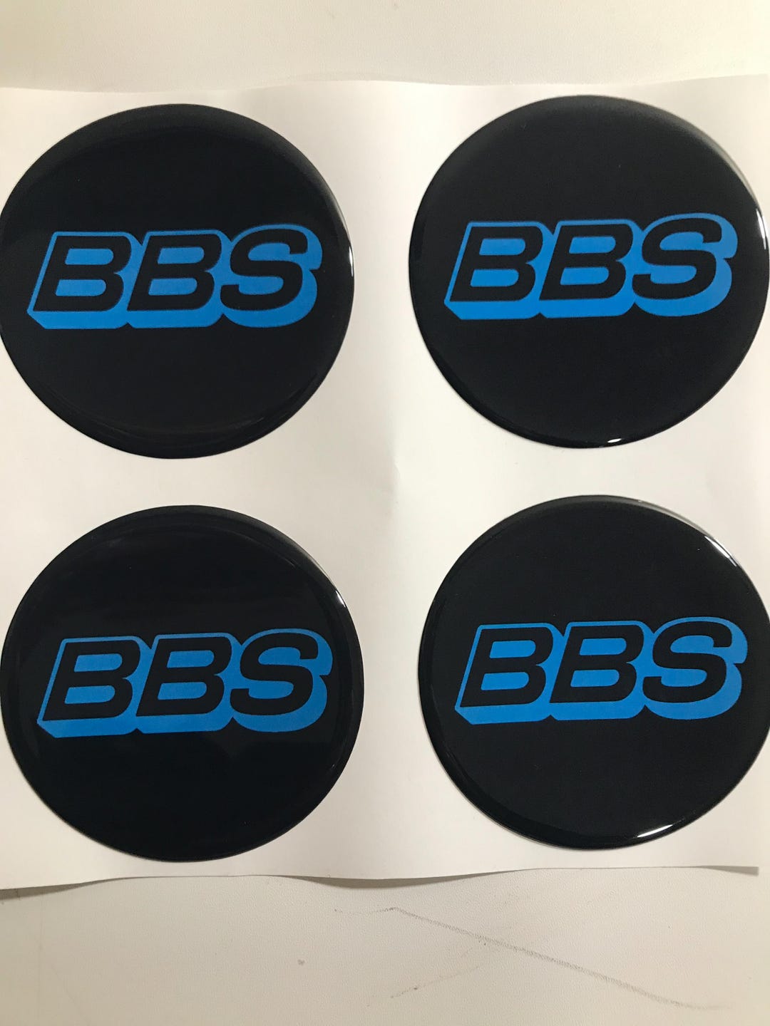 Set of 4 BBS Tuning Decals for Center Wheel Cap Epoxy Stickers Custom ...