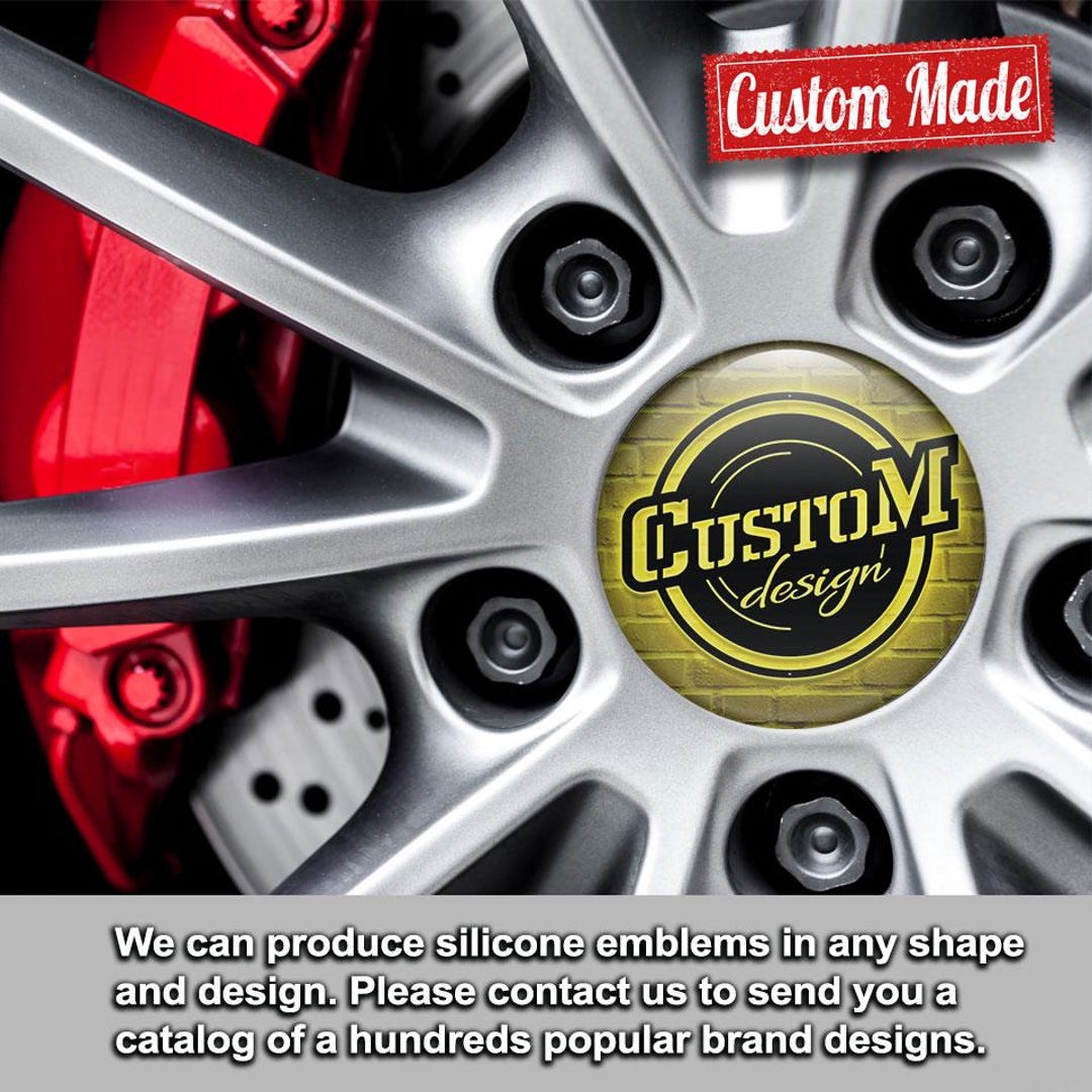 Set of 4 Custom Epoxy Resin Wheel Center Cap Decals - Etsy