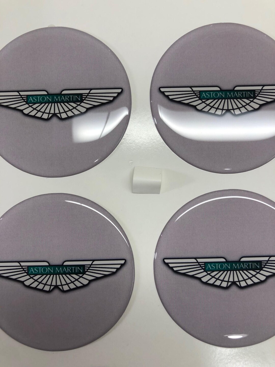 Aston Martin Wheel Center Cap Decals: Epoxy Emblem Stickers, Handmade ...