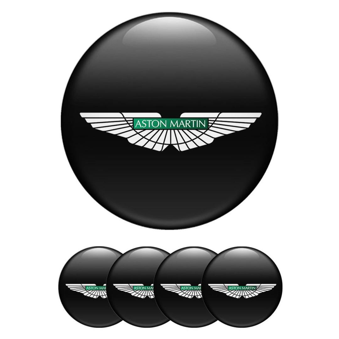 Aston Martin Wheel Center Cap Decals: Epoxy Emblem Stickers, Handmade ...