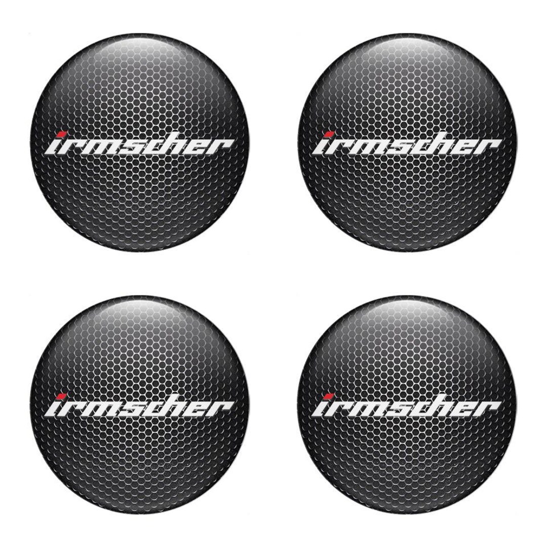Irmscher Tuning Decals (set of 4): Handmade Epoxy Wheel Center Cap ...
