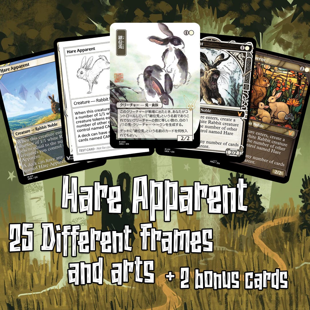 Hare Apparent MTG Proxy Cards: Commander/casual Play (digital Download ...