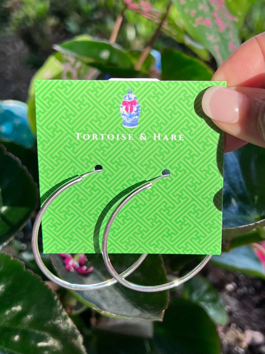 Sterling Silver Continuous Loop 2 Hoop Earrings - Etsy