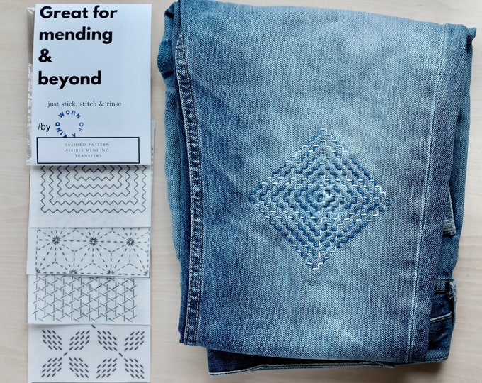 Japanese Sashiko Boro Inspired Distressed Patch Work Custom Denim - Etsy