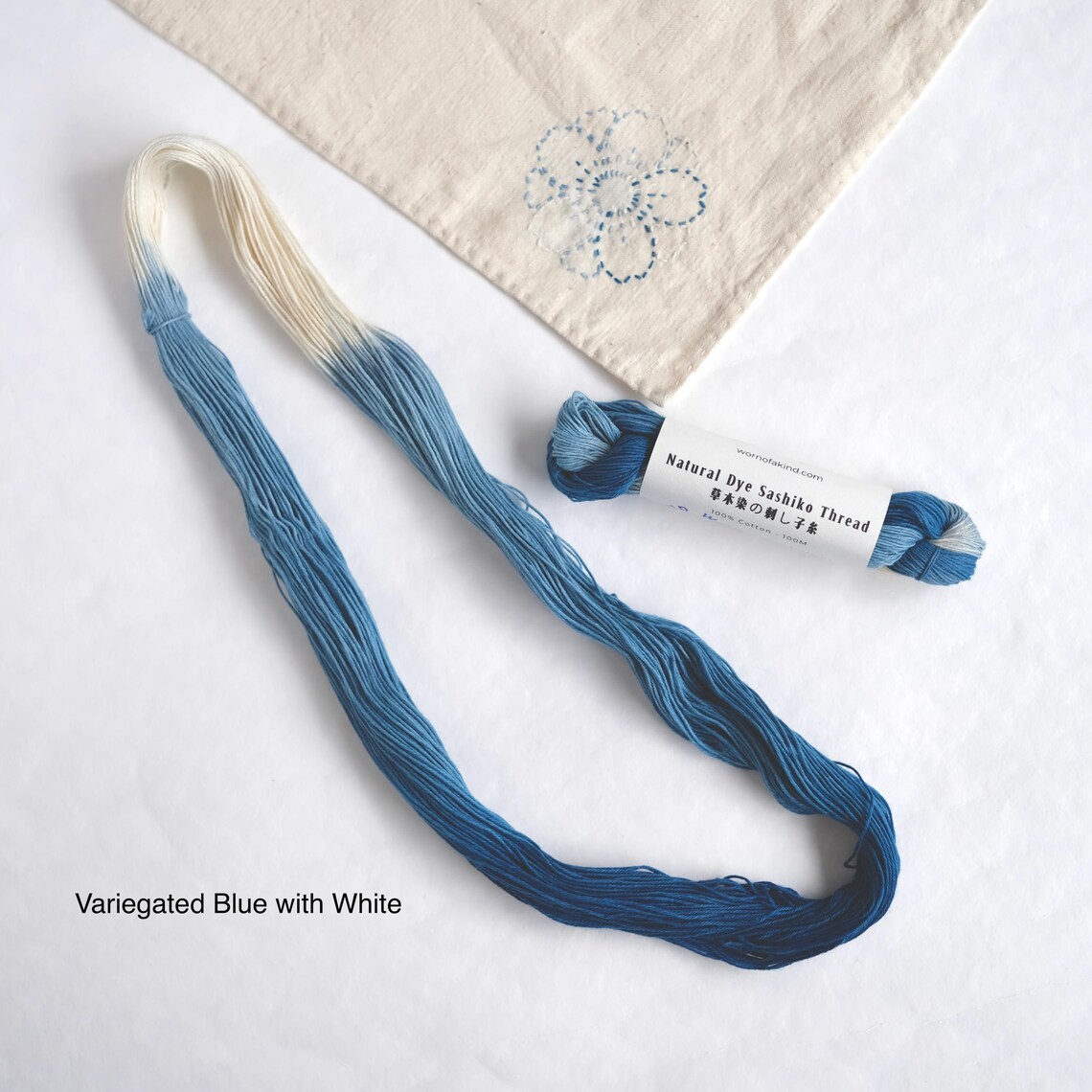 Sashiko Thread Indigo Natural Dyed Hand-dyed Cotton Thread Japanese ...