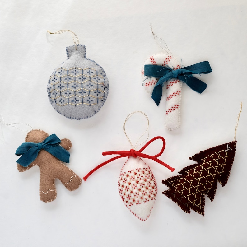 Sashiko Pattern Christmas Ornament Pdf Pattern A4 LETTER Patterns DIY ...
