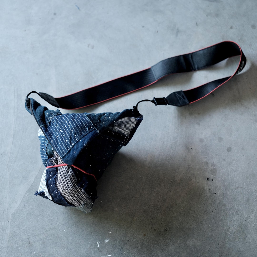 Boro Camera Wrap Antique Indigo Fabric Japanese Patchwork Camera ...