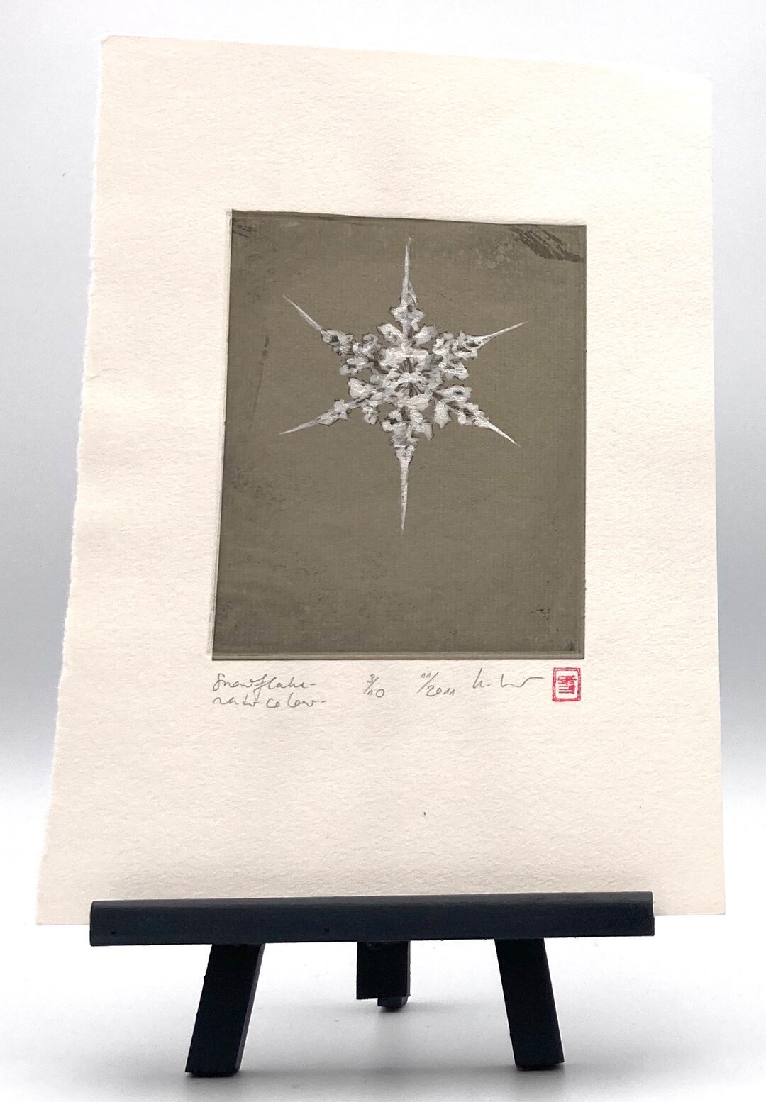 Snowflake - Original Etching - Etsy