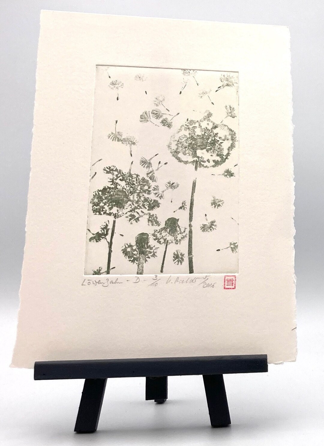 Dandelion - Original Etching - Etsy