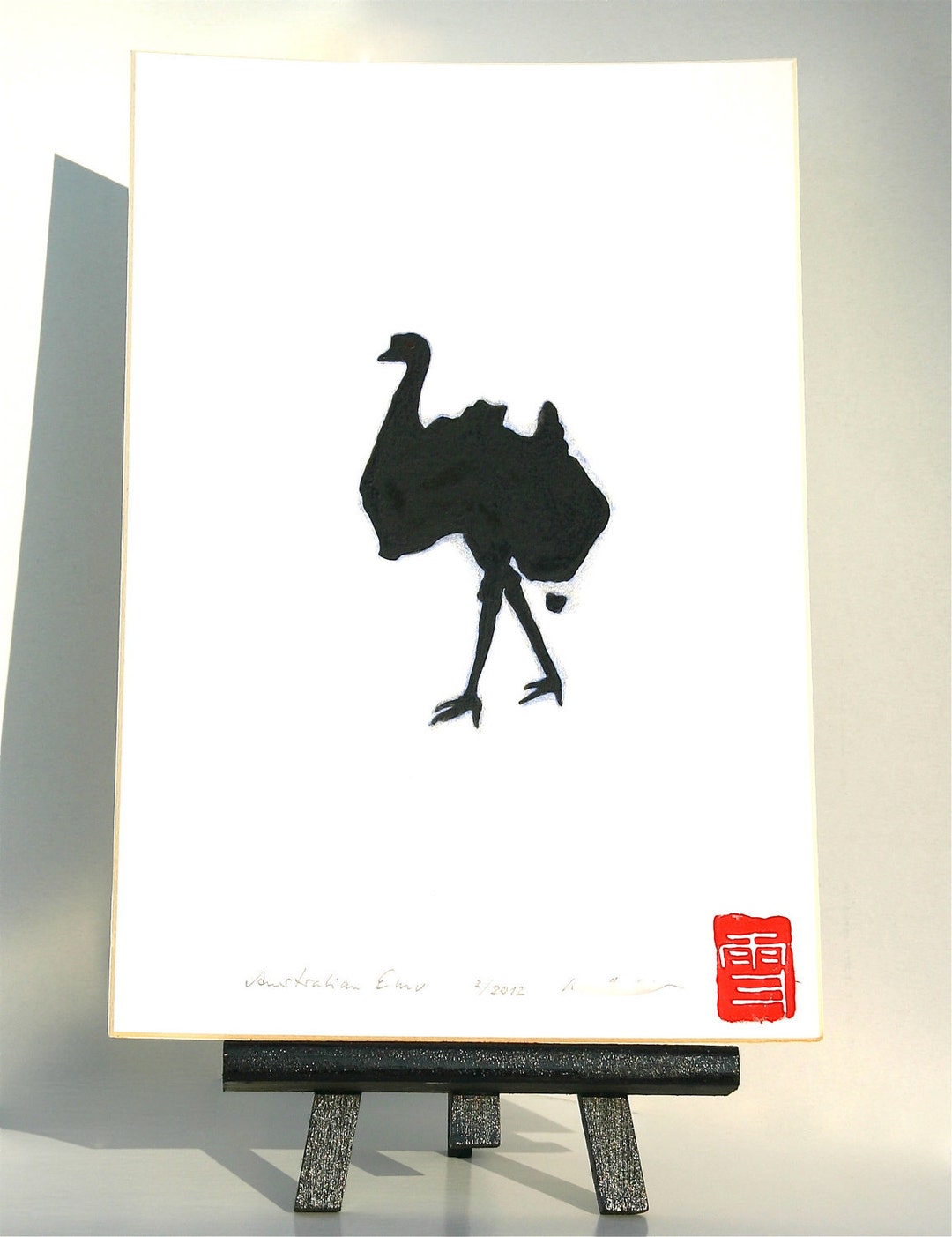Australian Emu - Original Drawing of an Emu Being Australia - Etsy