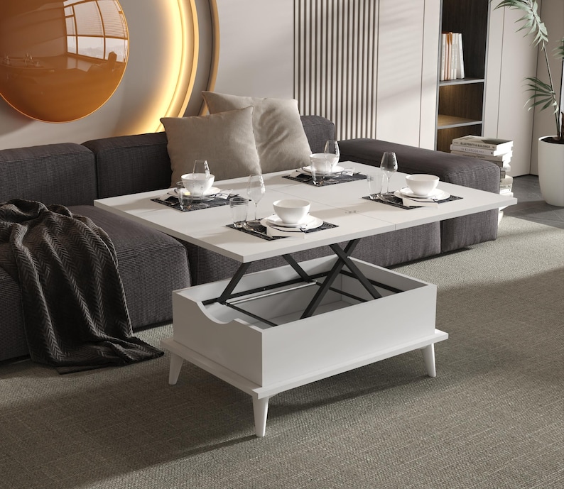 Magic 6-in-1 Extendable Coffee & Dining Table | Multifunctional Space ...