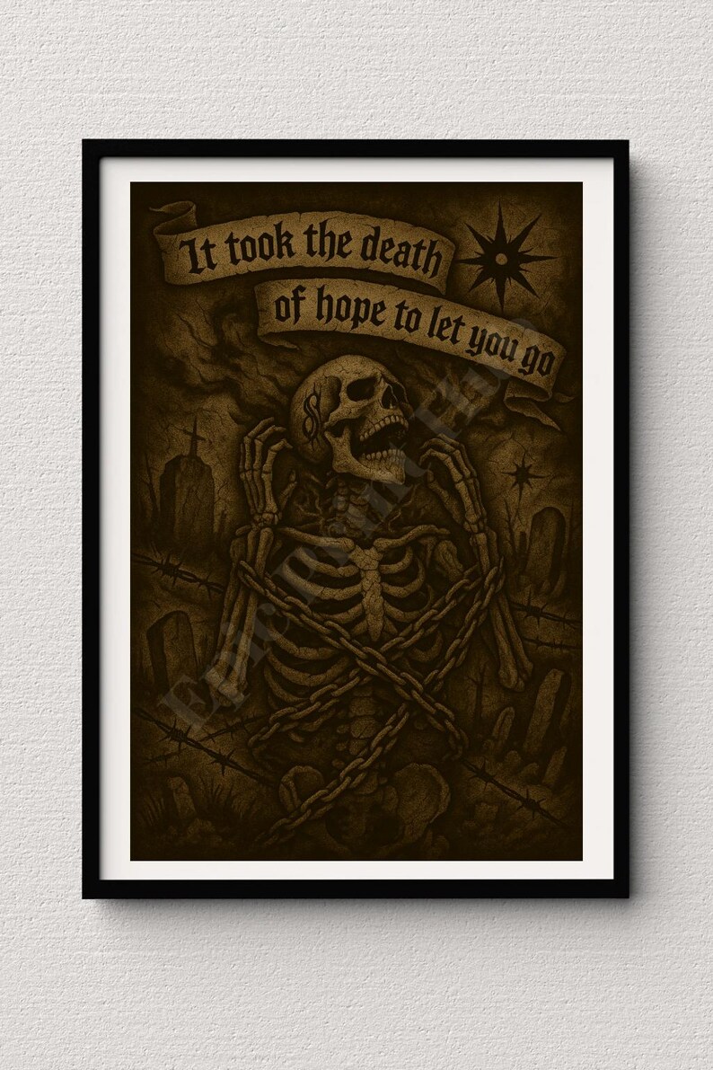 Slipknot Inspired Digital Art Print – It Took the Death of Hope to Let ...