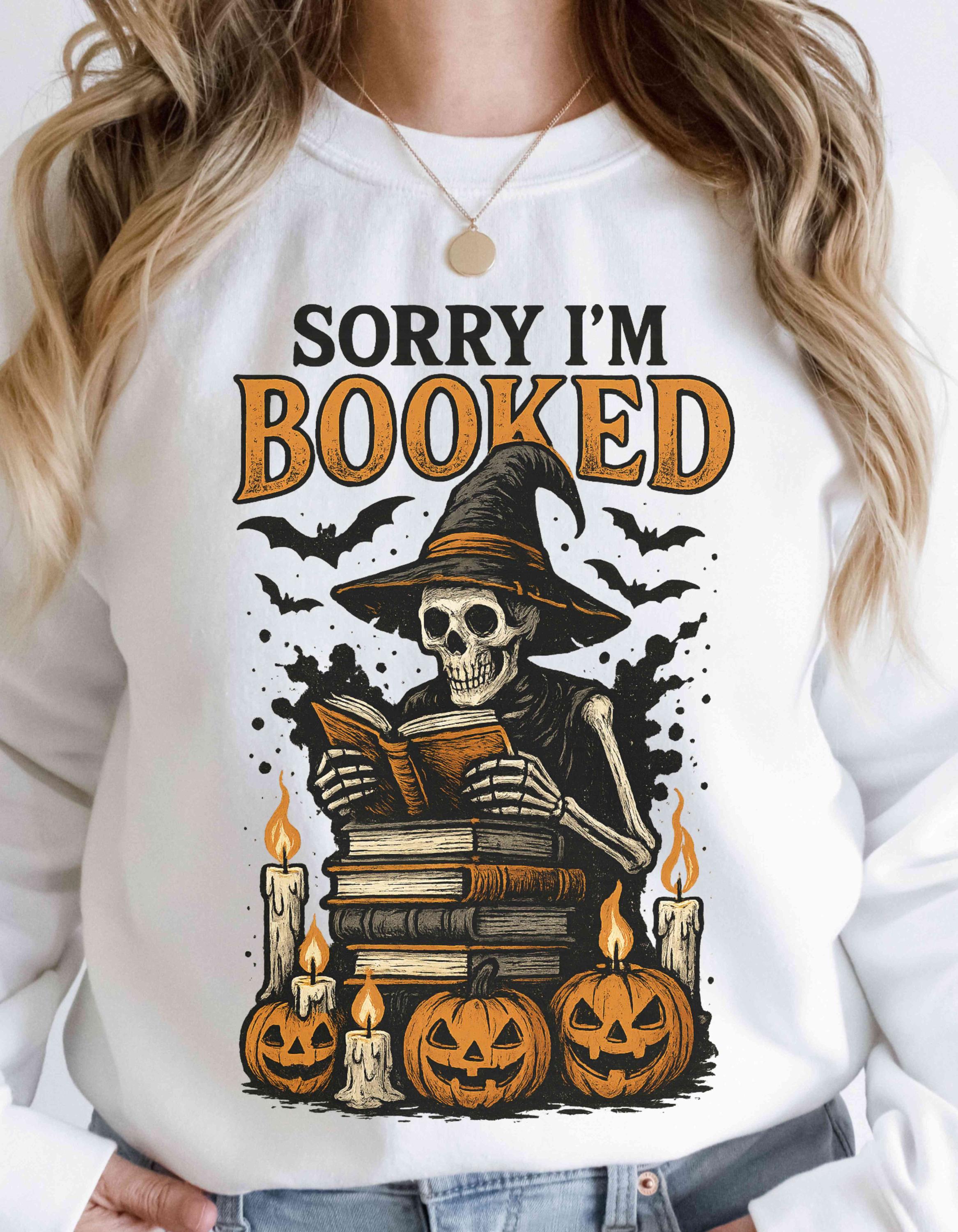 Halloween Book Stack PNG | Spooky Skeleton Reading Club | Digital ...