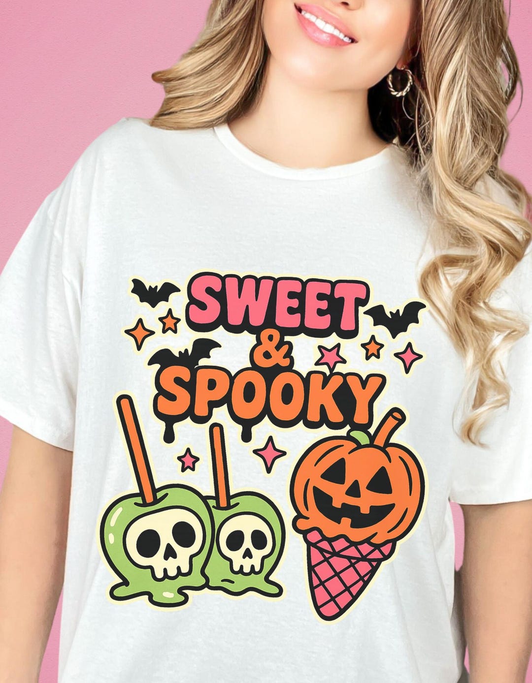 Spooky Ice Cream Cone PNG | Funny Halloween Sublimation | Digital ...