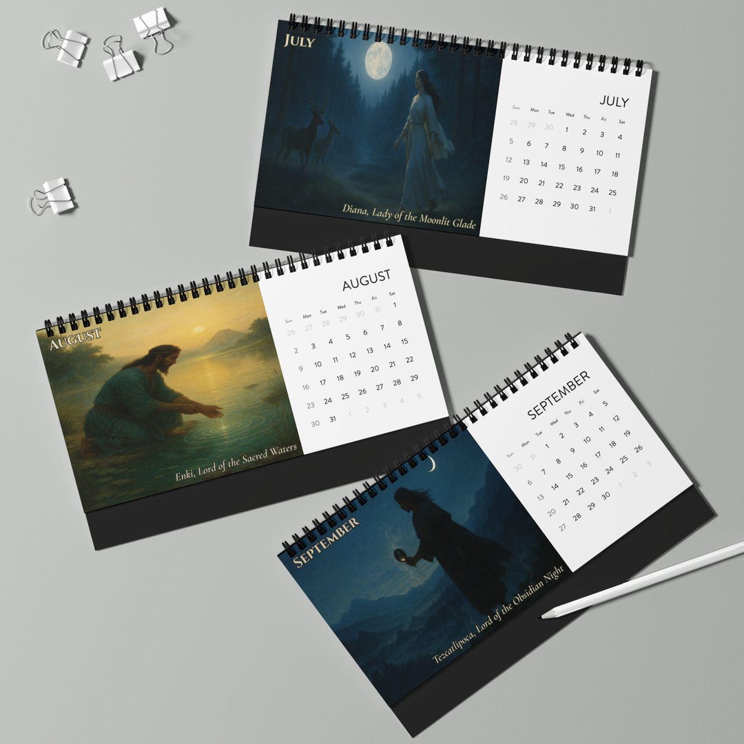 Desk Calendar 2026 Mythology Art Desktop Office Gift - Etsy