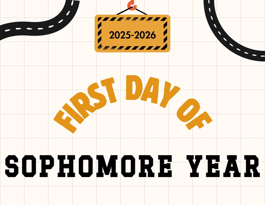 First Day of Sophomore Year Printable Sign - Instant Digital Download ...