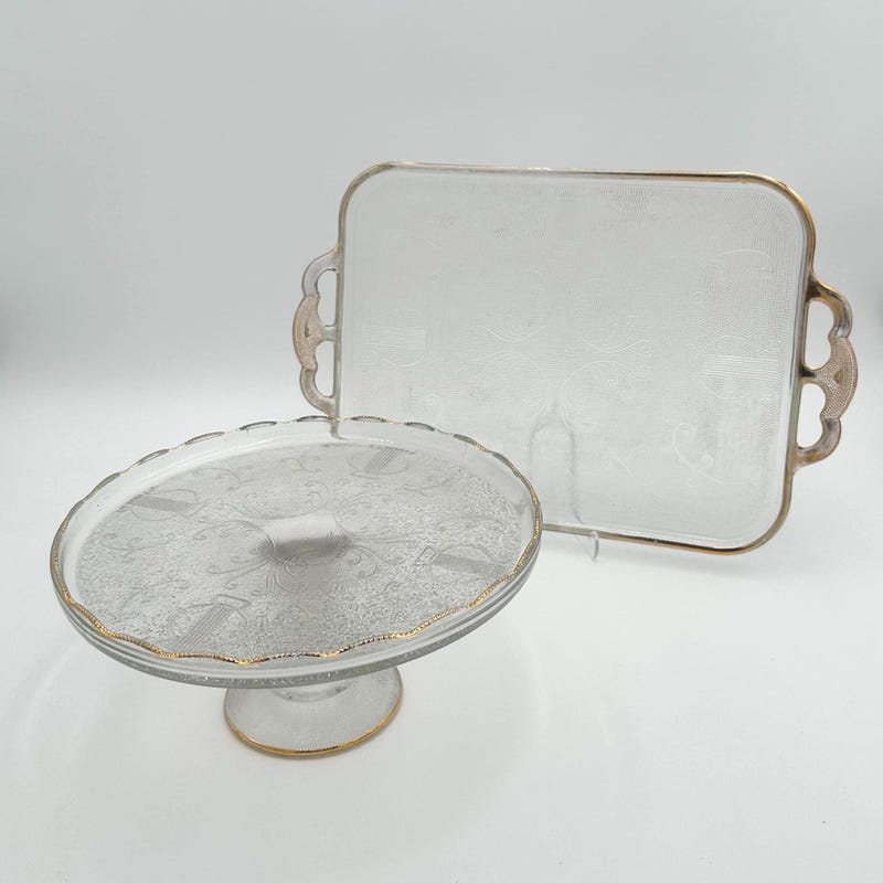 Vintage Jeanette Harp Glass - Etsy