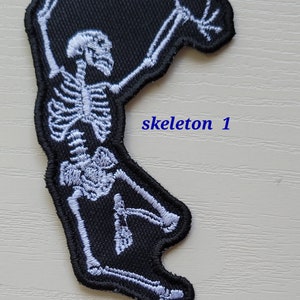 Dancing Skeleton Patch - Etsy