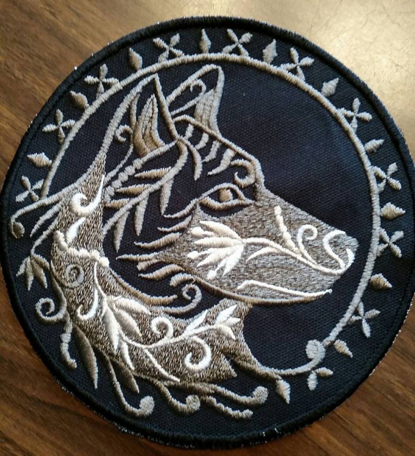 Wolf Patch Embroidered - Etsy