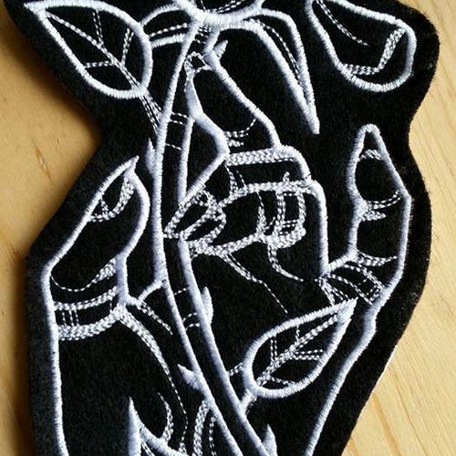 Gold Flower Patch/ Gold Flower Applique / Gold Rose Patch Long - Etsy