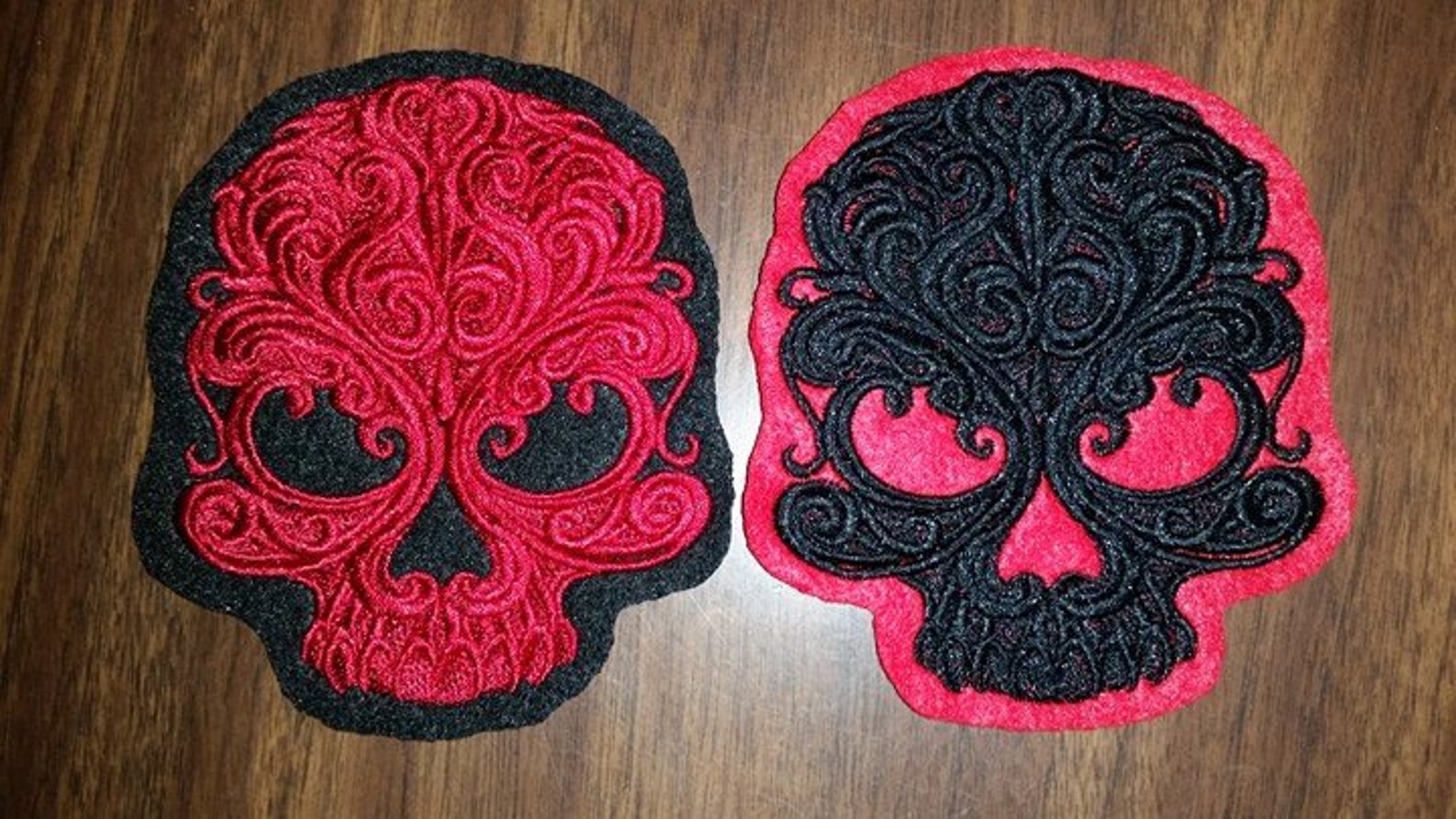 Gothic Skull Patch,skeleton,baroque - Etsy