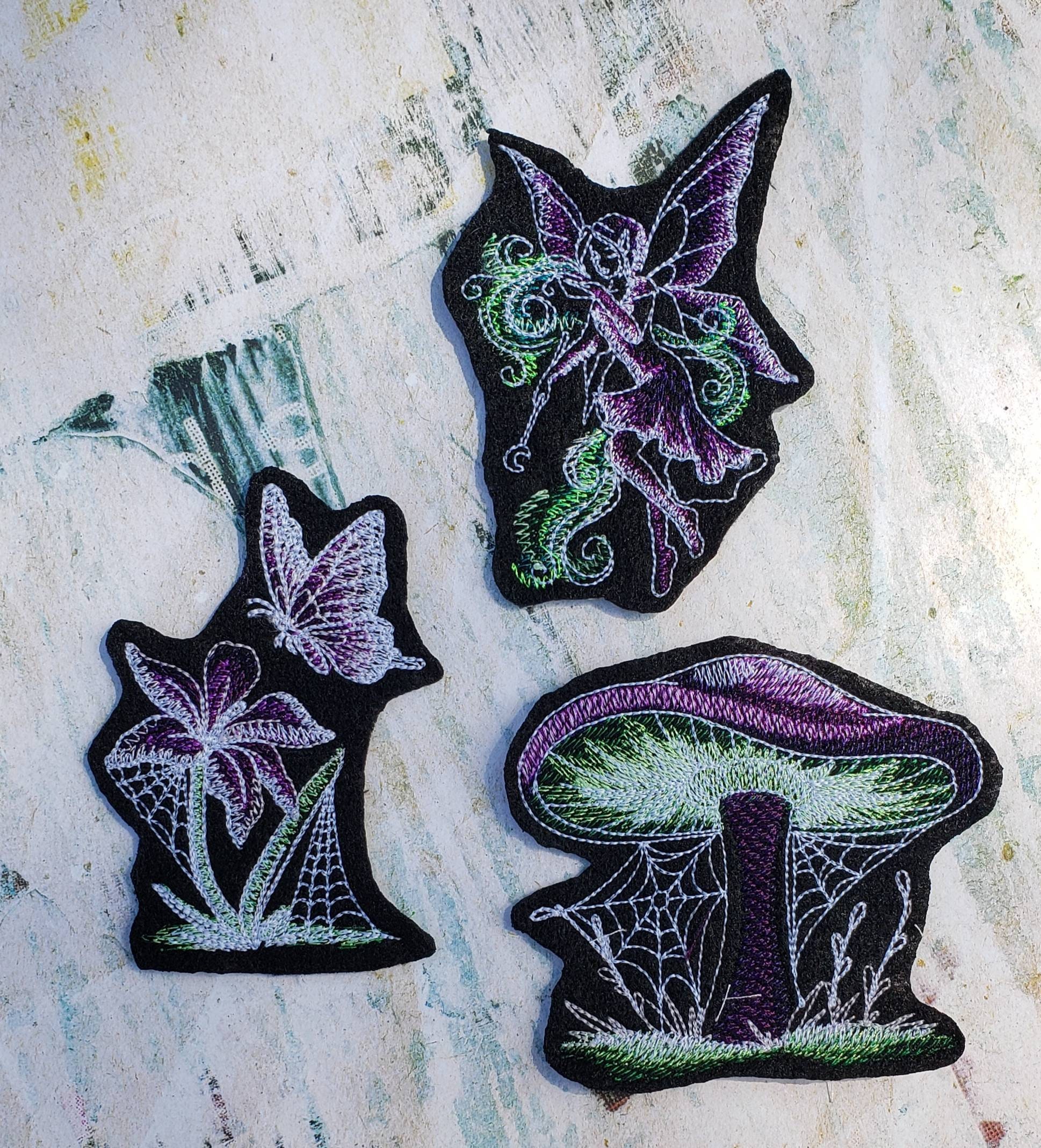 Mushroom Patch, Embroidered Patch - Etsy