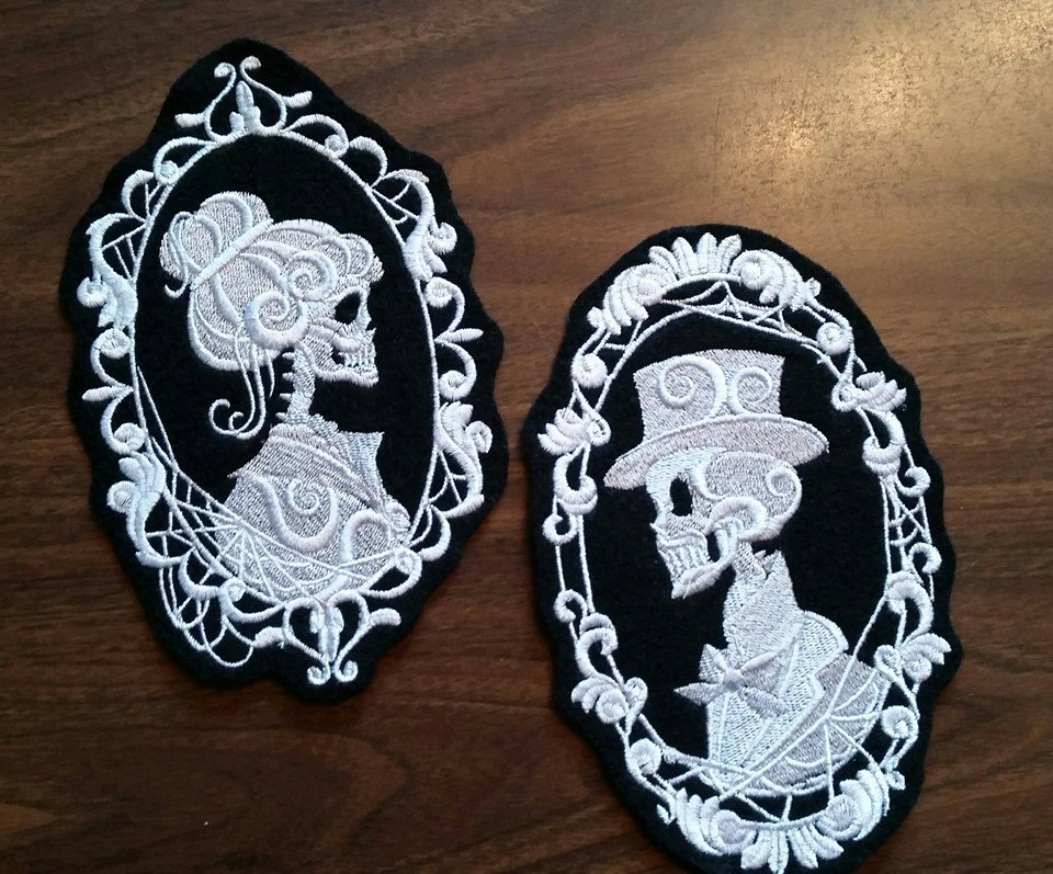 Skeleton Cameo patch | Etsy