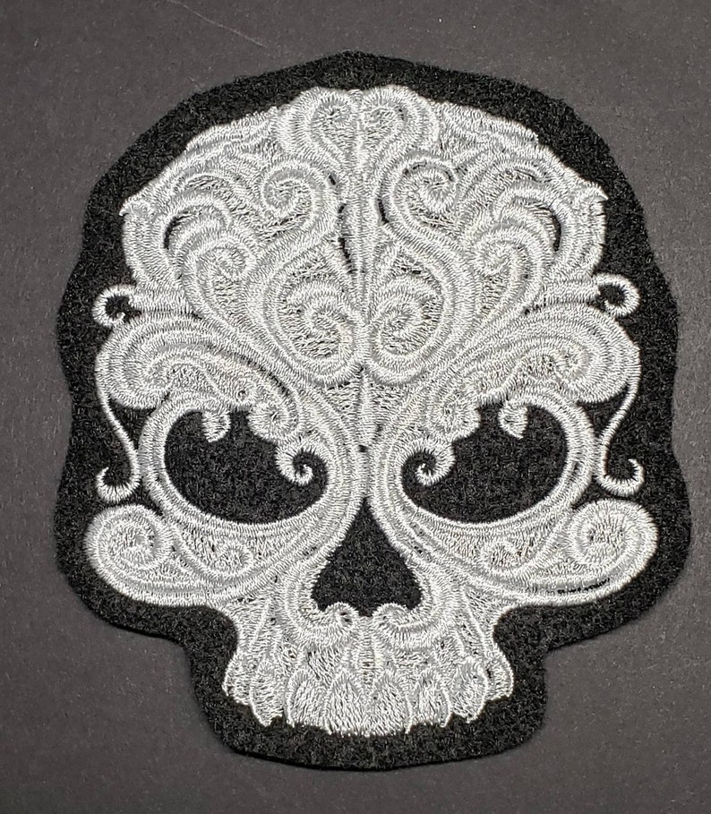 Gothic Skull Patchskeletonbaroque | Etsy