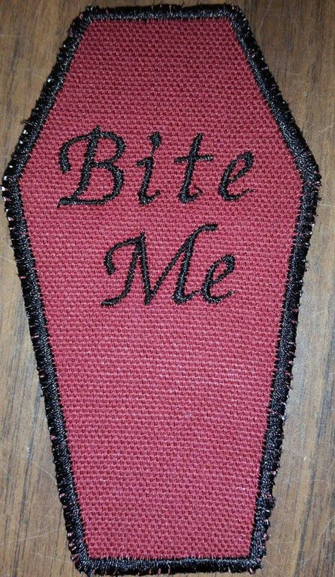 Coffin Patch, Bite Me Patch - Etsy