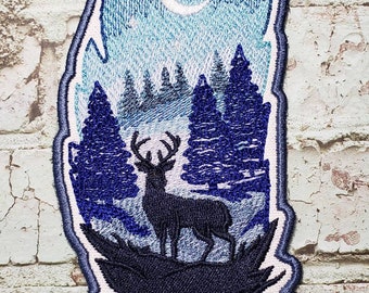 Deer Embroidery Patch | Etsy