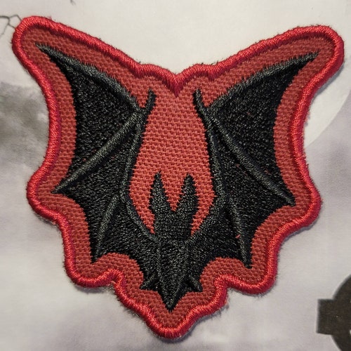 Bat Patch Embroidered - Etsy