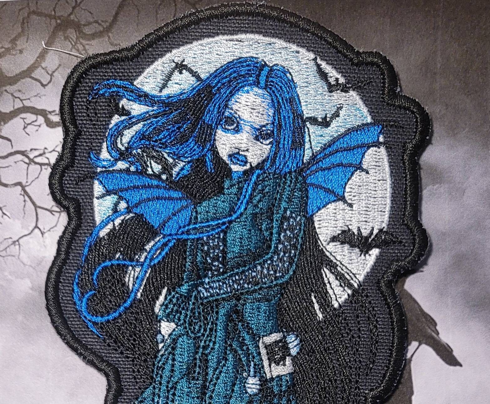 Gothic Fairy Embroidered Patch - Etsy