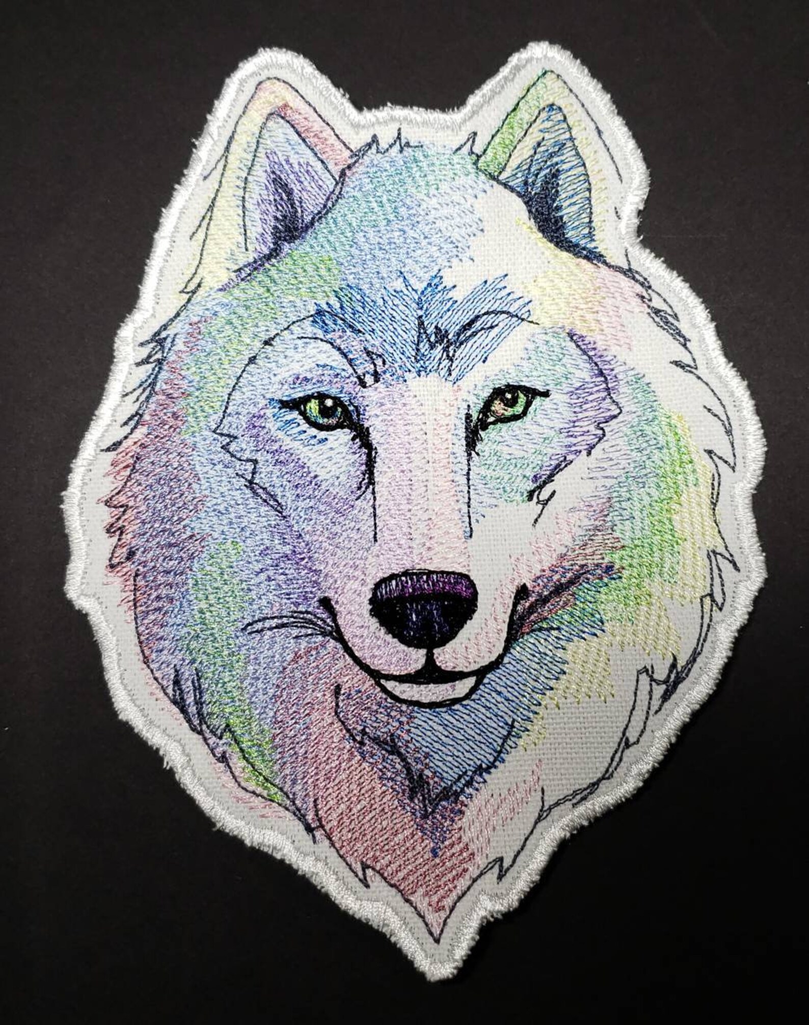 Wolf Patch Embroidered Patch | Etsy
